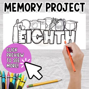8th Grade End of Year Memory Book, Reflection Craftivity, Last Week of ...