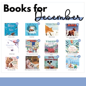 December Calendar, December Book Calendar for Kids, Books for Kids ...