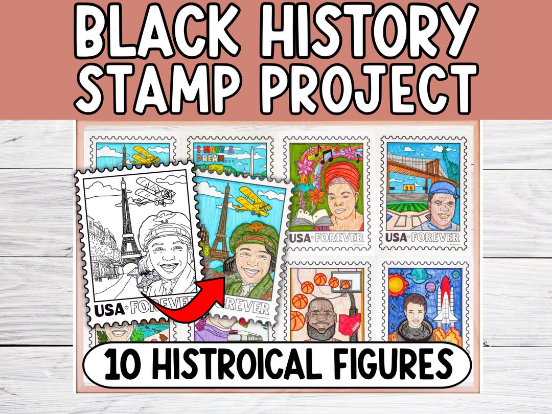Black History Month, Biography Research, Stamp Project, Historical ...