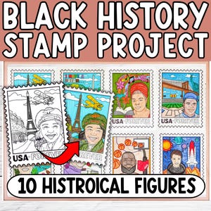 Black History Month, Biography Research, Stamp Project, Historical ...