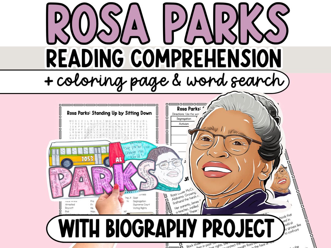 Rosa Parks, Reading Comprehension, Biography, Civil Rights Project ...