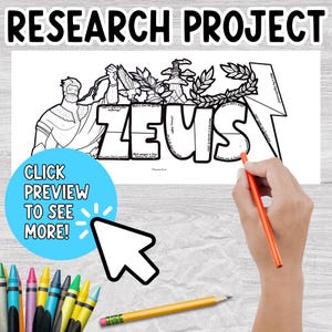 Zeus, Ancient Greek Gods and Goddesses, Greek Mythology Project, Middle ...