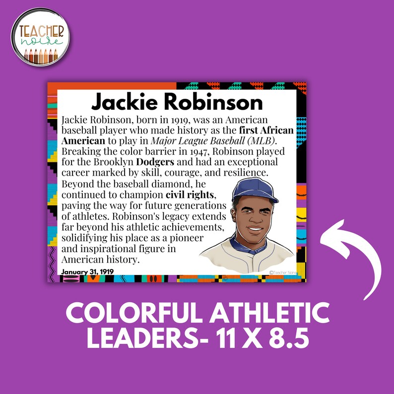 Black History Month Athletes, Famous Black Athletes Posters, African ...