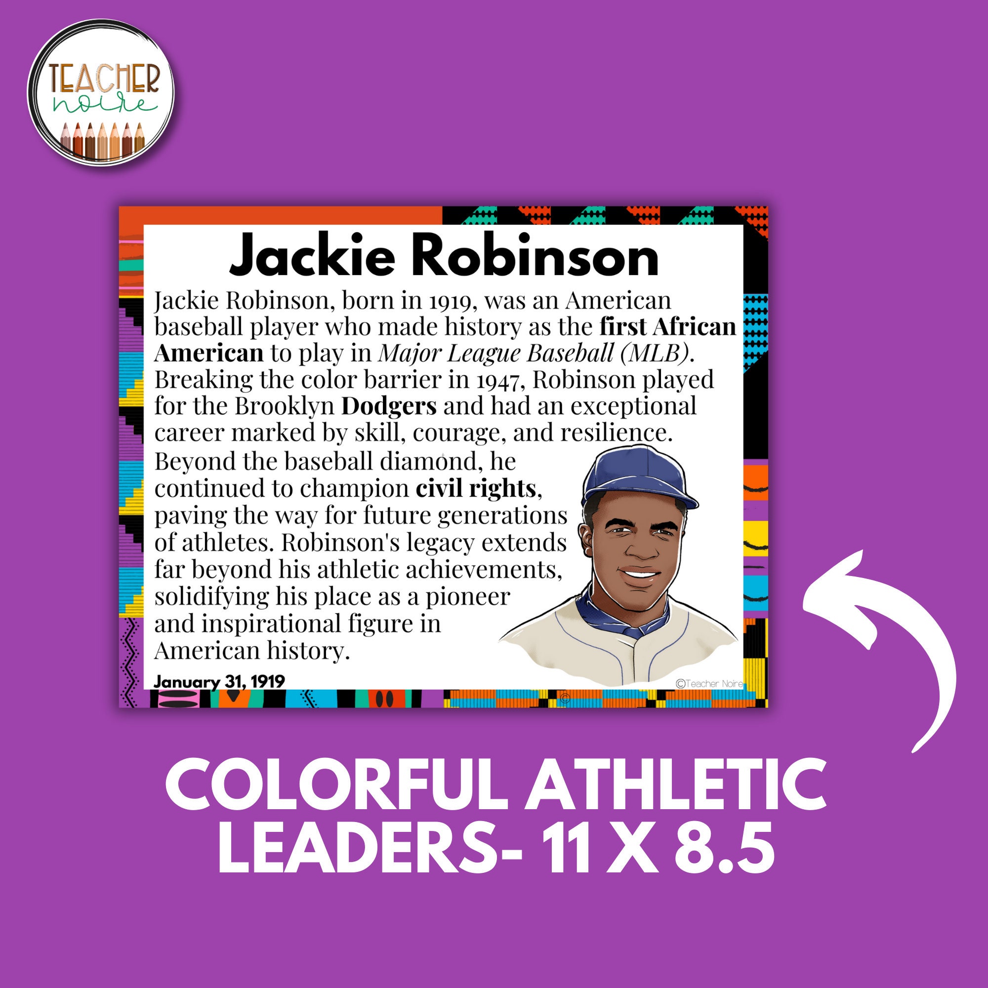 Black History Month Athletes, Famous Black Athletes Posters, African ...