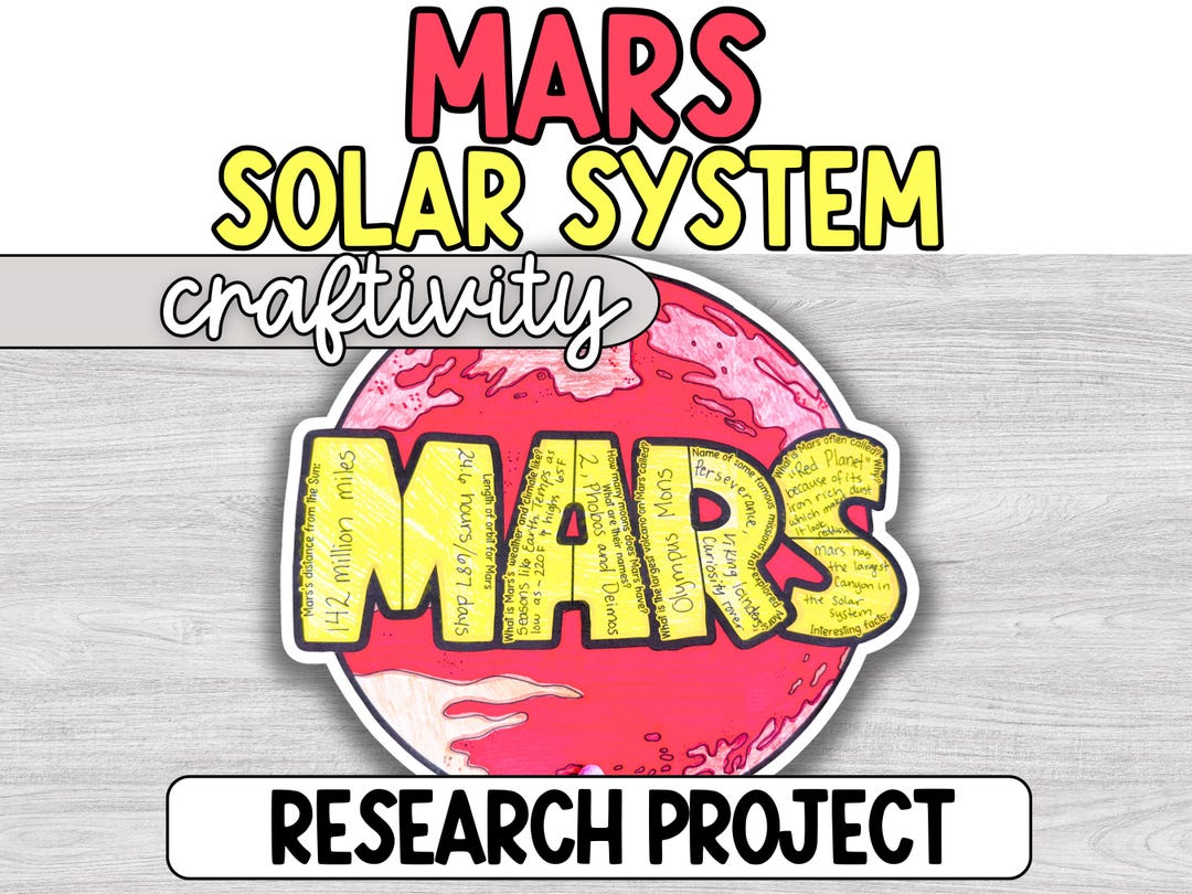 All About Mars Craft, Solar System Project, Planets Coloring Page ...