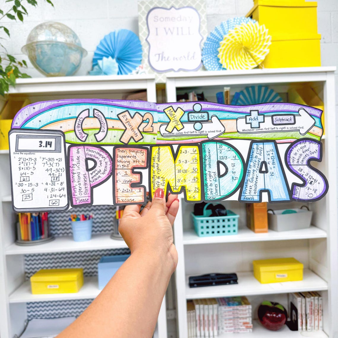 PEMDAS / GEMDAS Math Notes, Order of Operations Guided Notes, Math ...