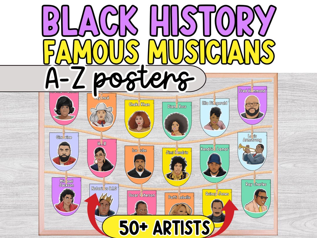 Black History Month Musicians, Famous Historical Figures, Bulletin ...