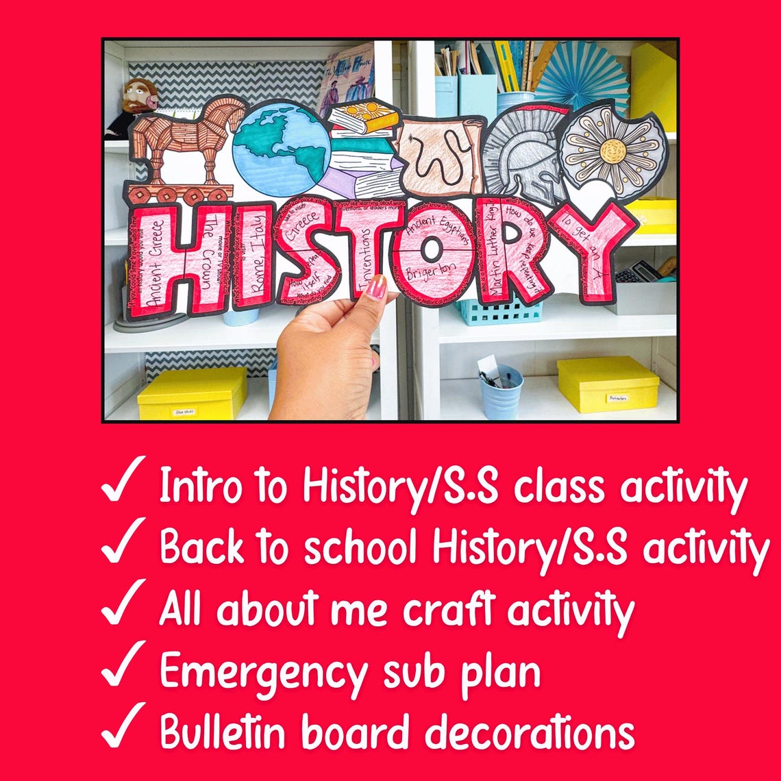 Social Studies History All About Me Craft, First Day Week Activity ...