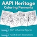AAPI Heritage Month Bulletin Board Posters, AAPI History Coloring ...