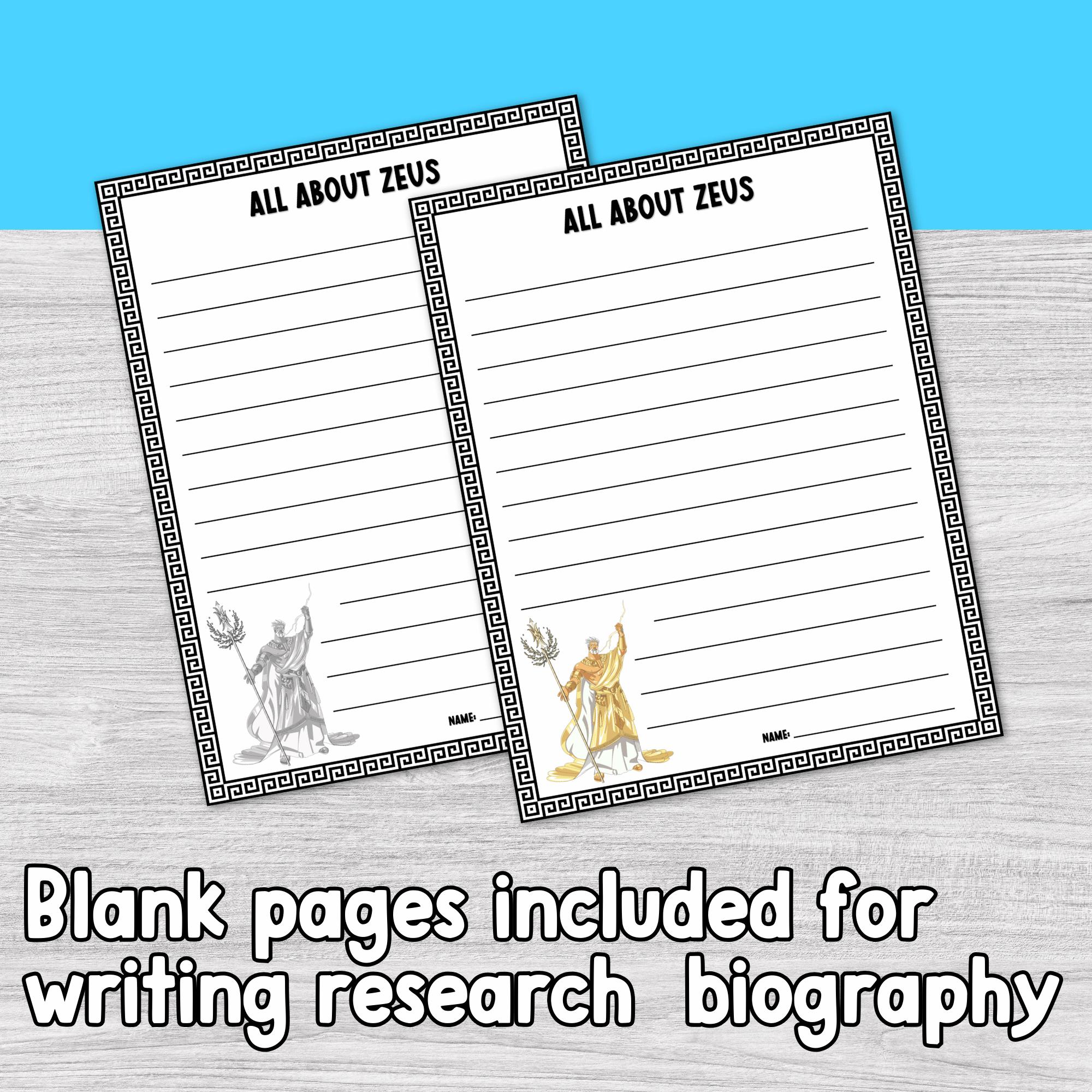 Zeus, Ancient Greek Gods and Goddesses, Greek Mythology Project, Middle ...