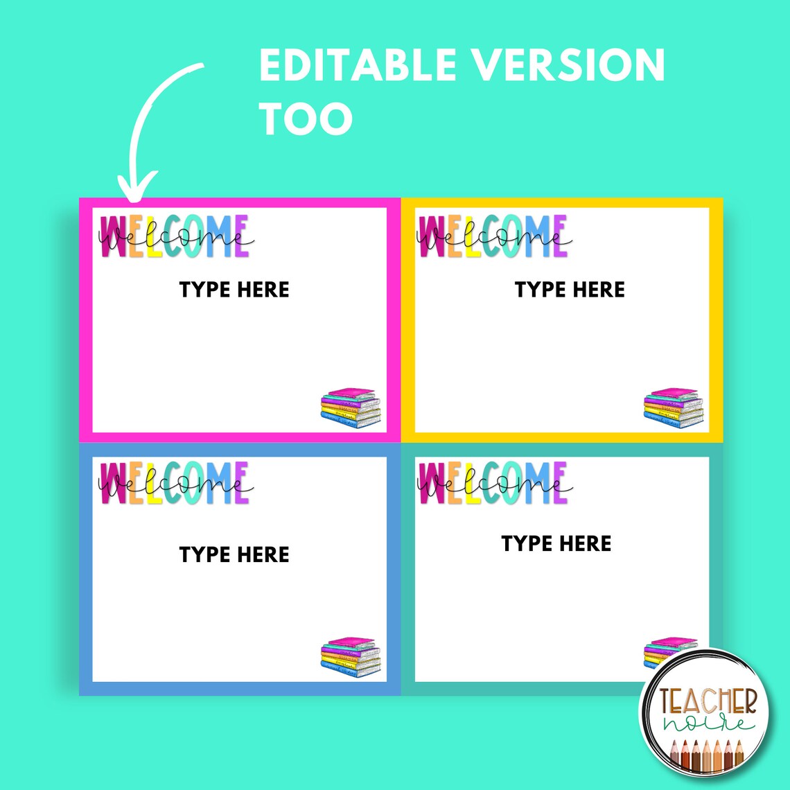 Back to School Teacher Postcard Welcome Note to New Student - Etsy