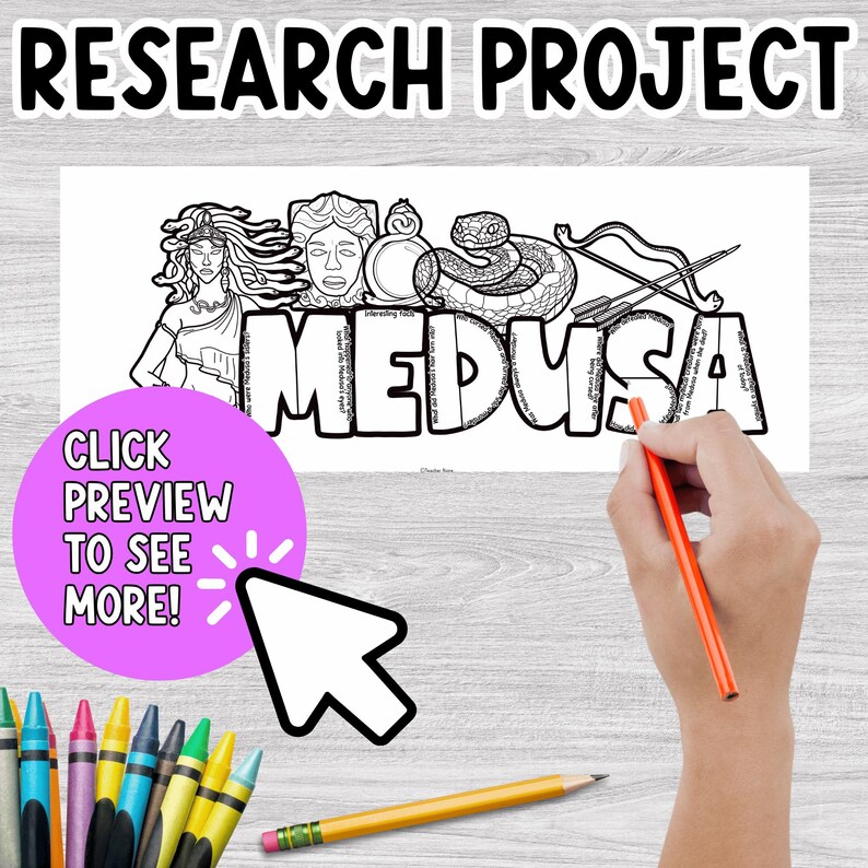 Medusa, Ancient Greek God and Goddesses, Greek Mythology Project ...