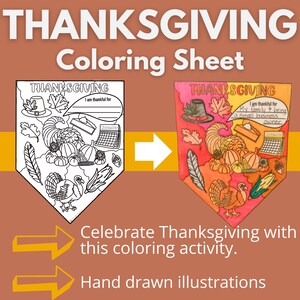 Thanksgiving Coloring Page Sheet, Kids Coloring Pages, Fall Coloring ...