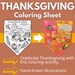 Thanksgiving Coloring Page Sheet, Kids Coloring Pages, Fall Coloring ...