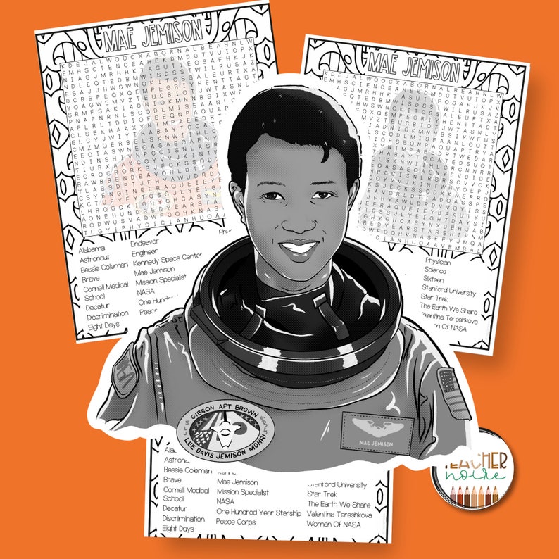 Mae Jemison Activity Influential Black Women Black History - Etsy