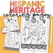 Hispanic Heritage Coloring Pages Hispanic Heritage Bulletin - Etsy
