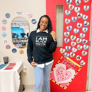 Black History Month Valentine's Day Bulletin Board Set, Door Decor ...