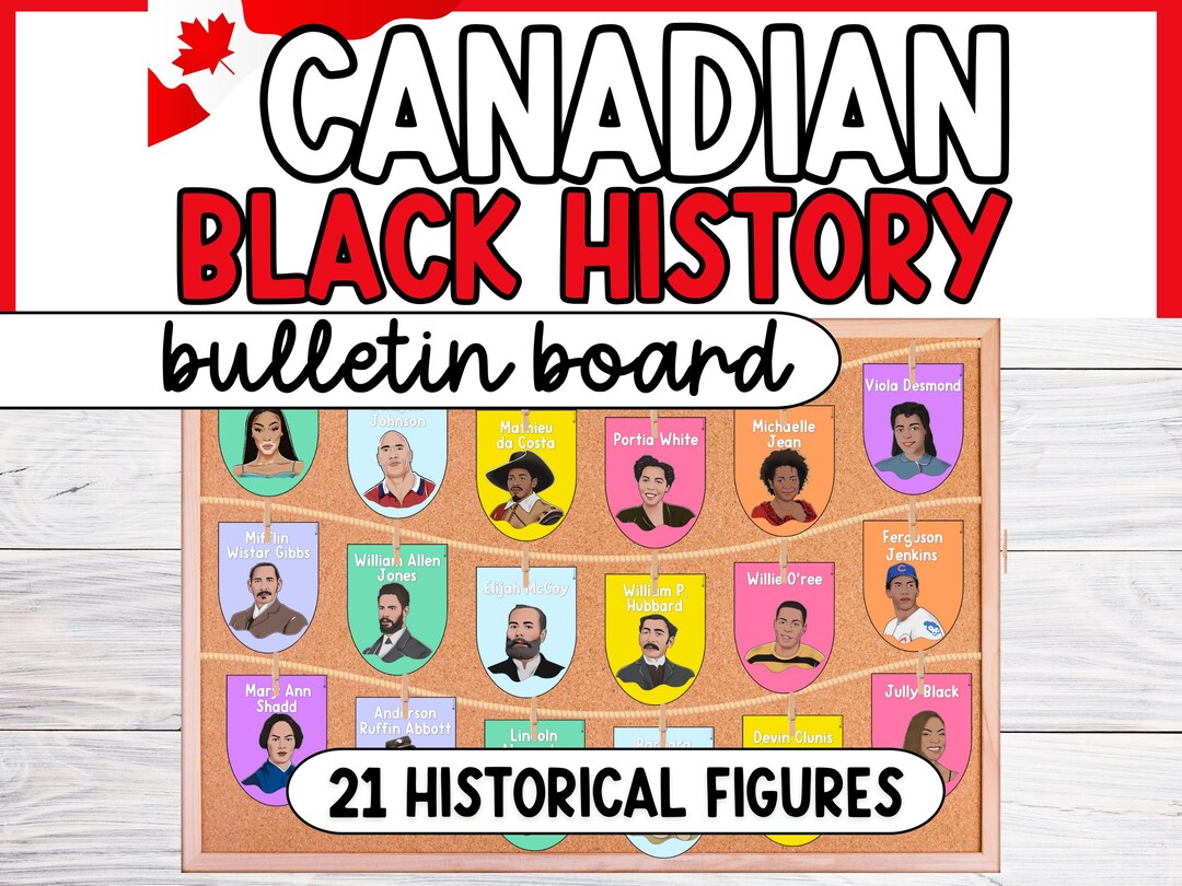 Canadian Black History Month Posters, Bulletin Board, Posters, Middle ...