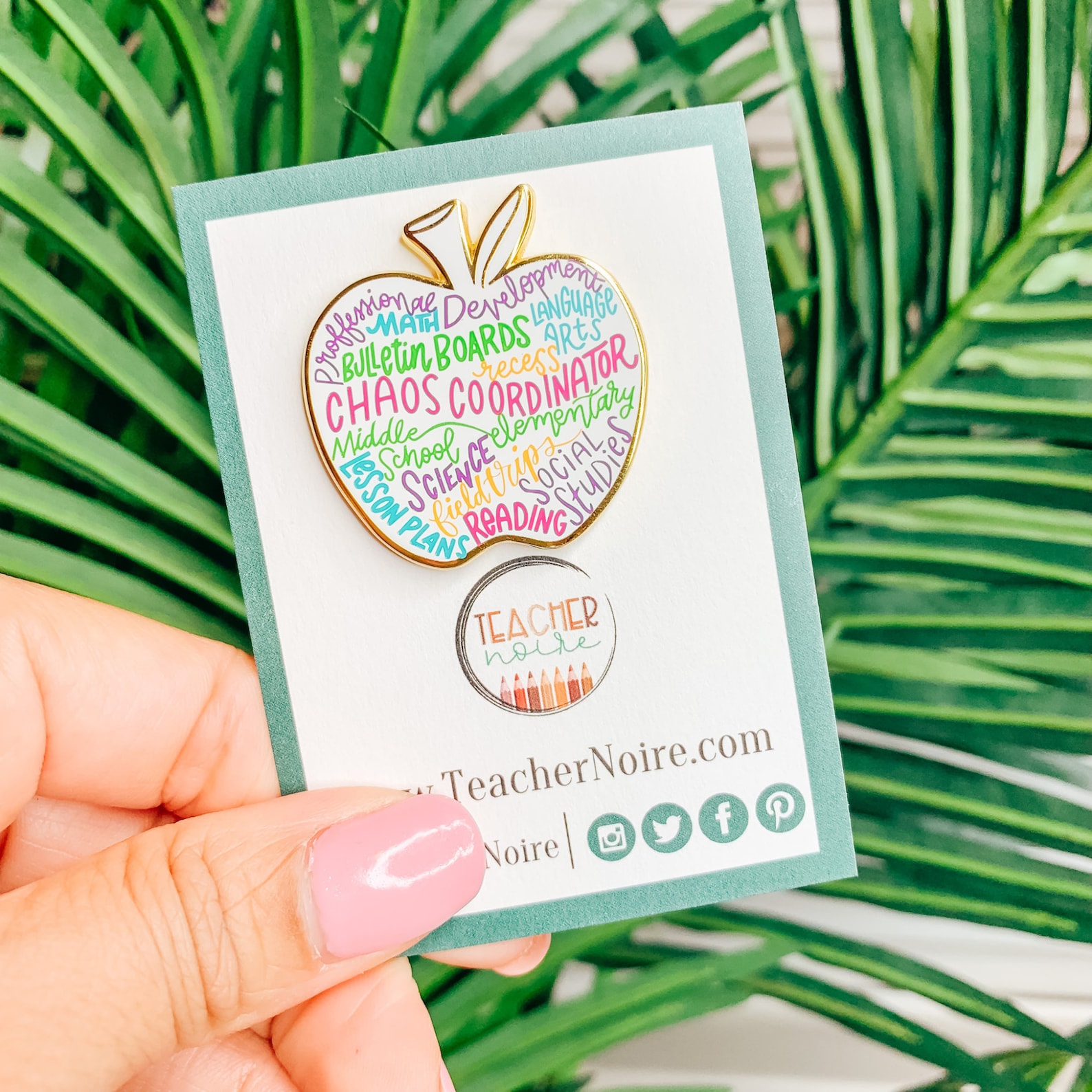 Teacher Life Apple Hard Enamel Teacher Pin Teacher Pins for - Etsy