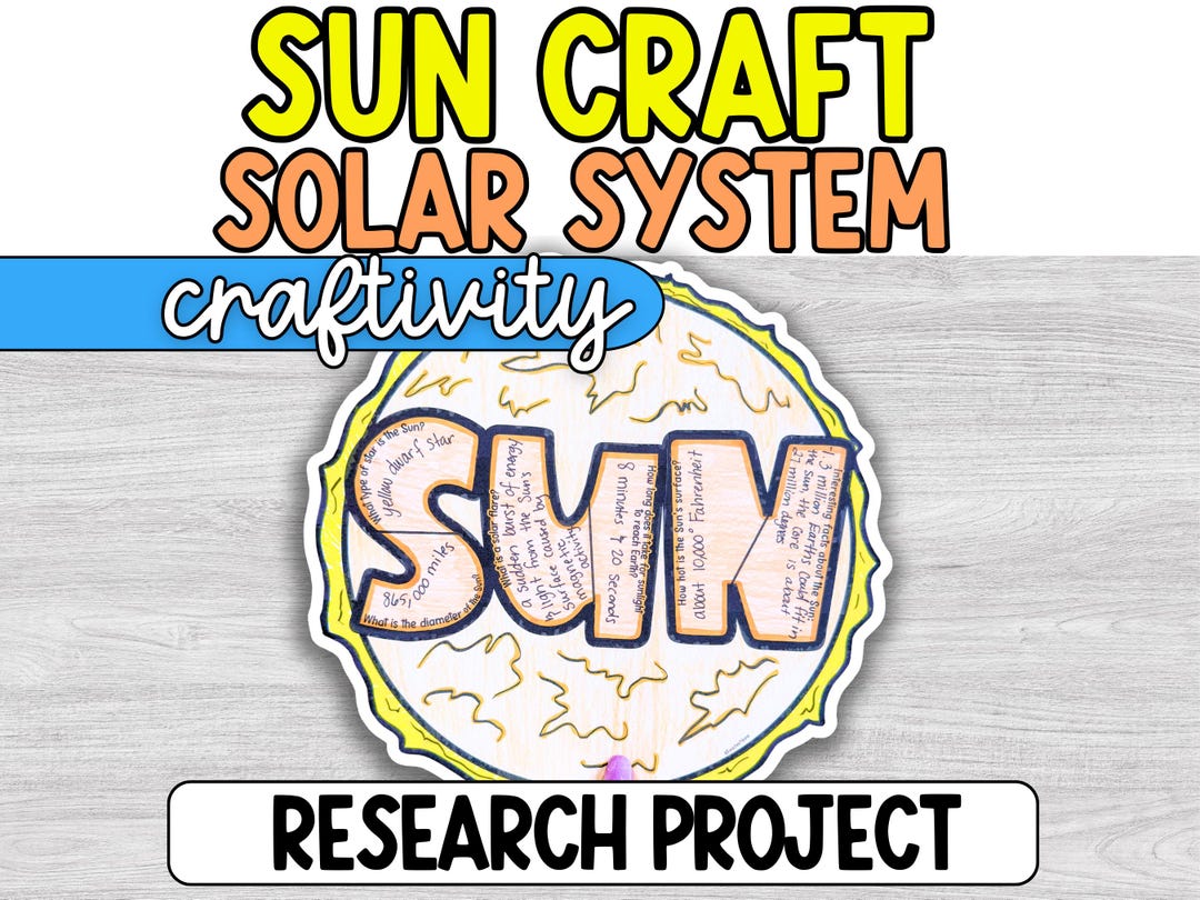 All About the Sun Craft, Solar System Project, Planets Coloring Page ...