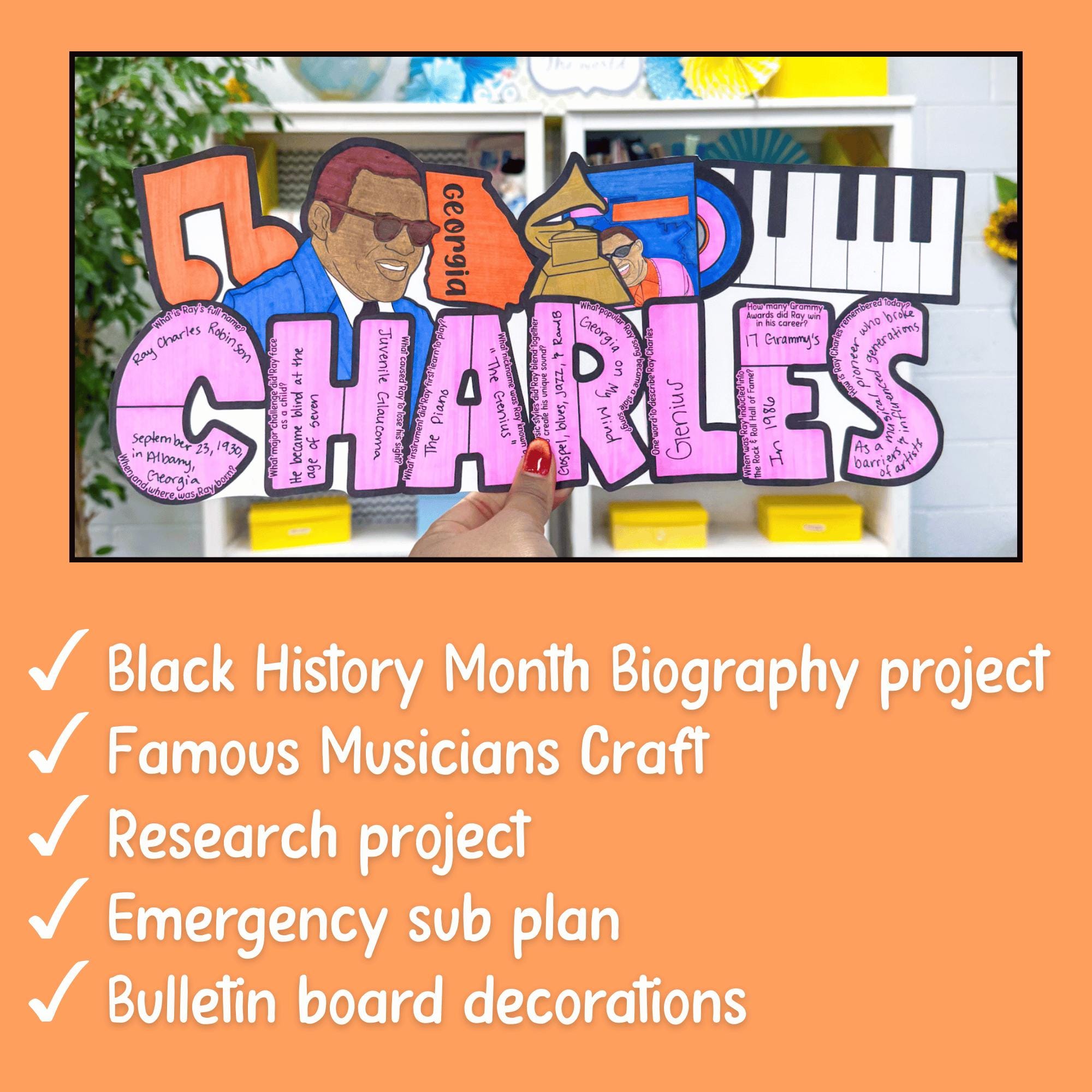 Ray Charles, Black History Month Famous Musicians, Historical Figures ...