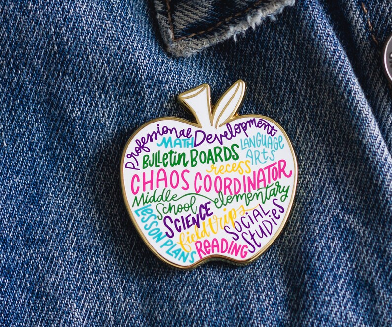 Teacher Life, Teacher Appreciation Gift, Teacher Pins for Lanyards ...