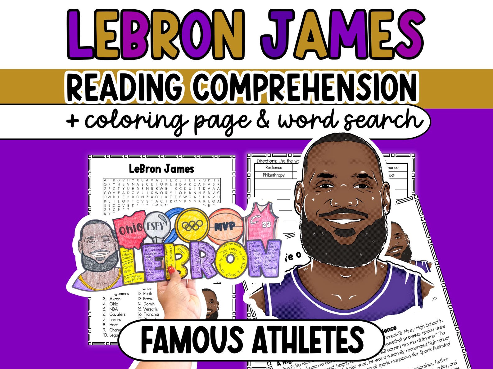 Lebron James | Reading Comprehension, Famous Athletes, Biography ...