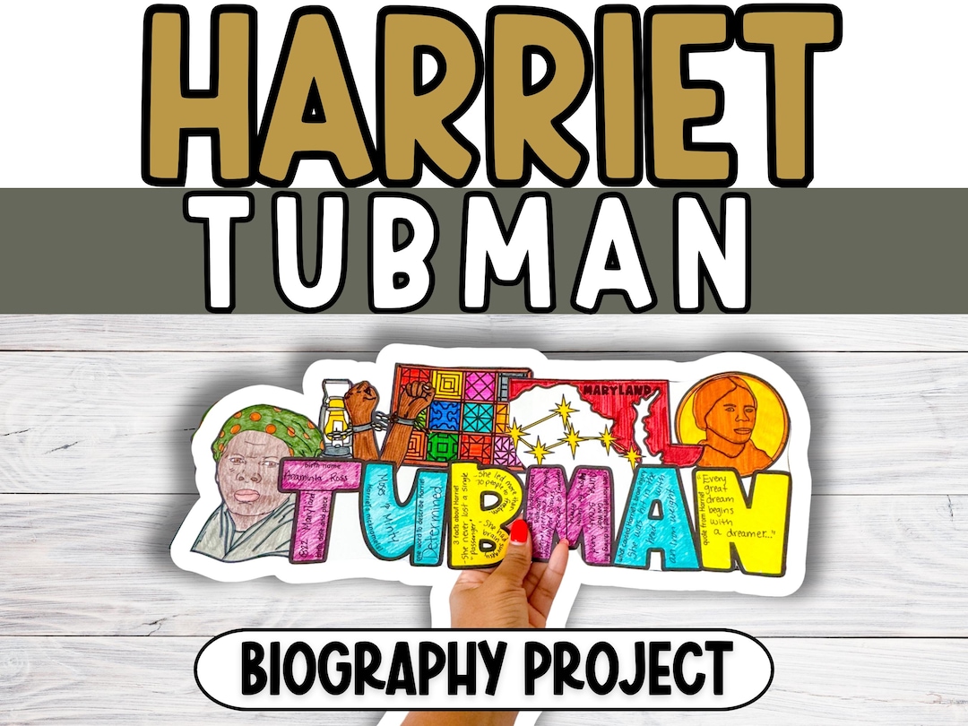 Harriet Tubman Craft, Underground Railroad, Black History Month, Women ...