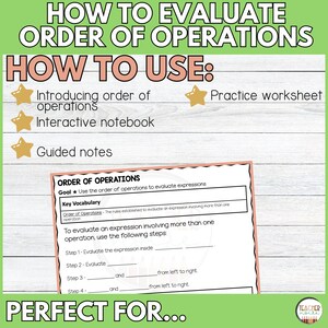 Order of Operations for Maths, Worksheet Order of Operation, PEMDAS ...