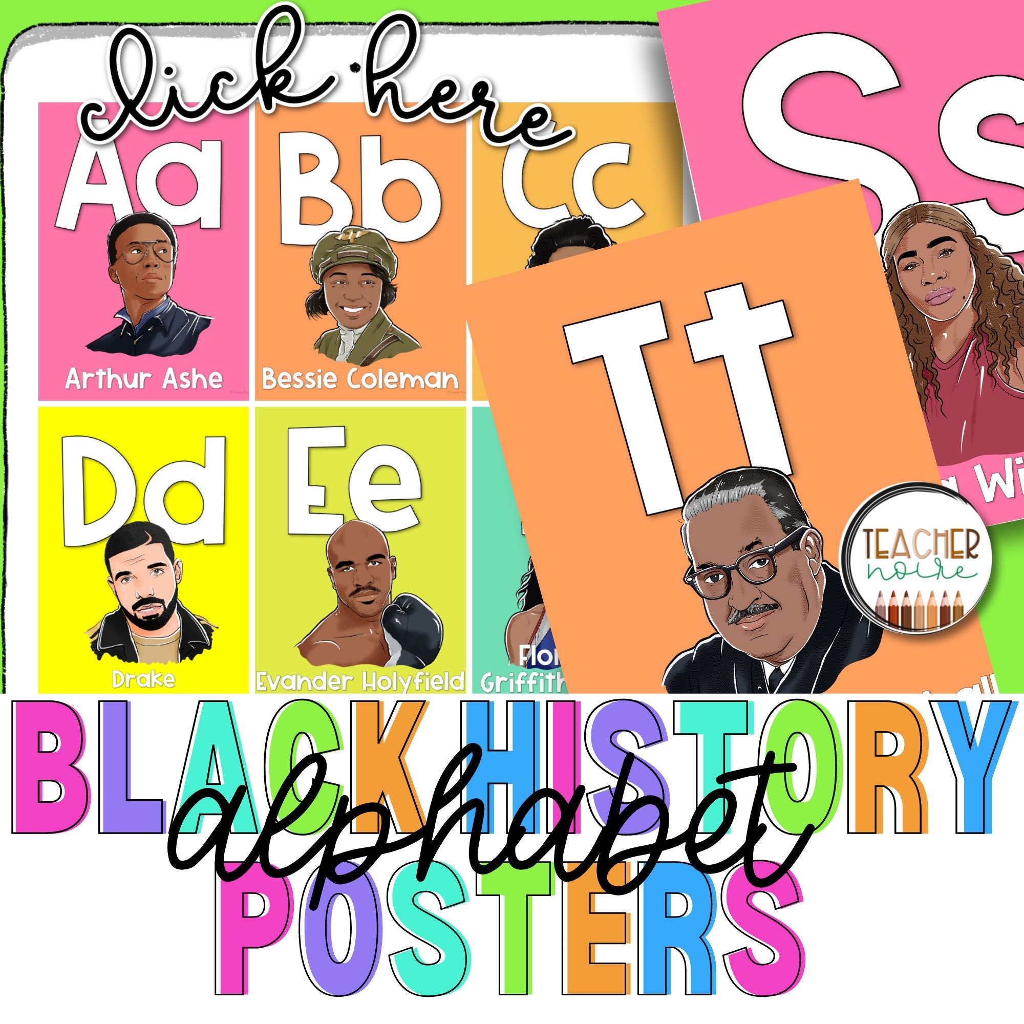 Black History Month Bulletin Board, Black History Month Alphabet Poster ...