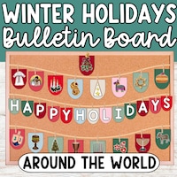 Winter Holidays Around the World, Winter Decor, Classroom Decoration ...