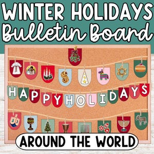 Winter Holidays Around the World | Bulletin Board, Kwanzaa, Hanukkah ...