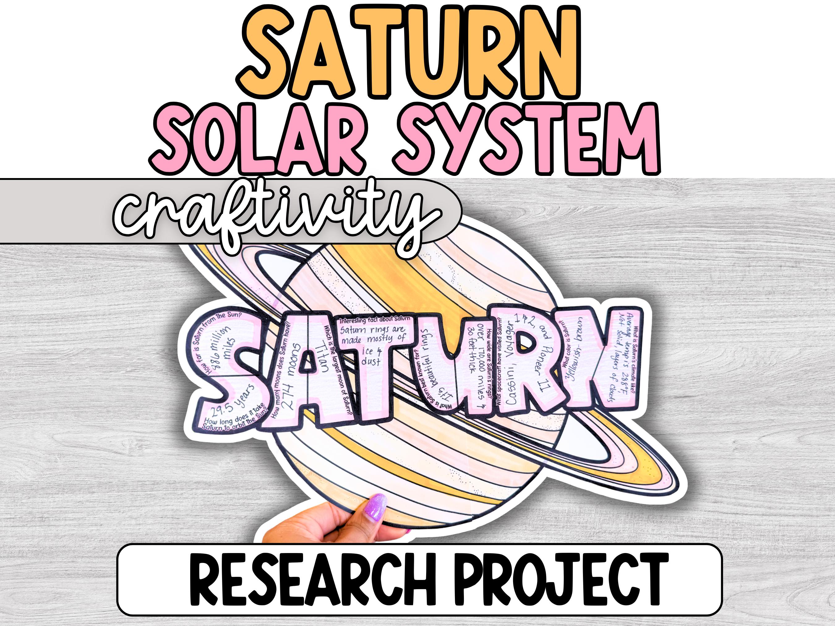 All About Saturn Craft, Solar System Project, Planet Coloring Page ...