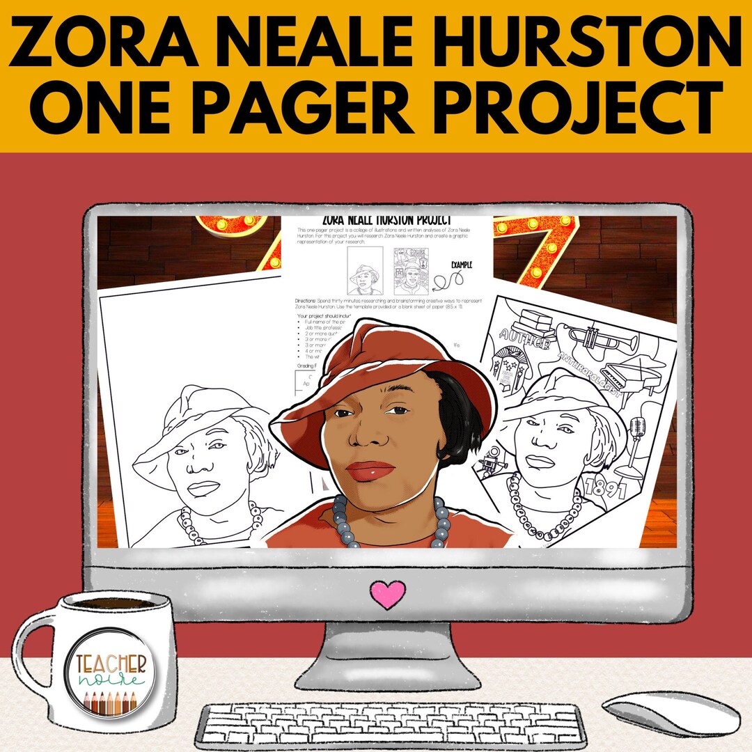 Women's History Month Bulletin Board, Biography of Zora Neale Hurston ...
