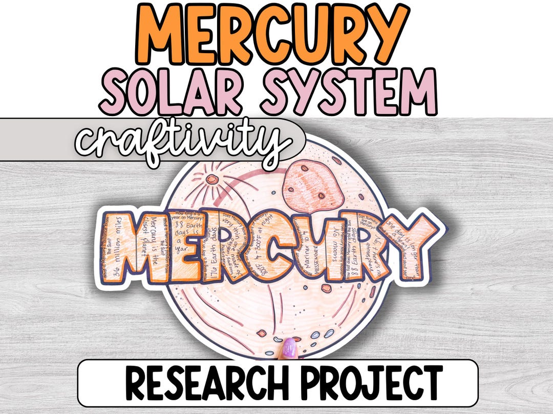 All About Mercury Craft, Solar System Project, Planets Coloring Page ...