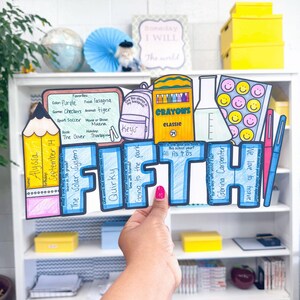 All About Me 5th Grade, Beginning of the Year, First Day Craftivity ...