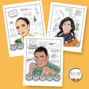 Hispanic Heritage Coloring Pages, Hispanic Heritage Bulletin Board ...