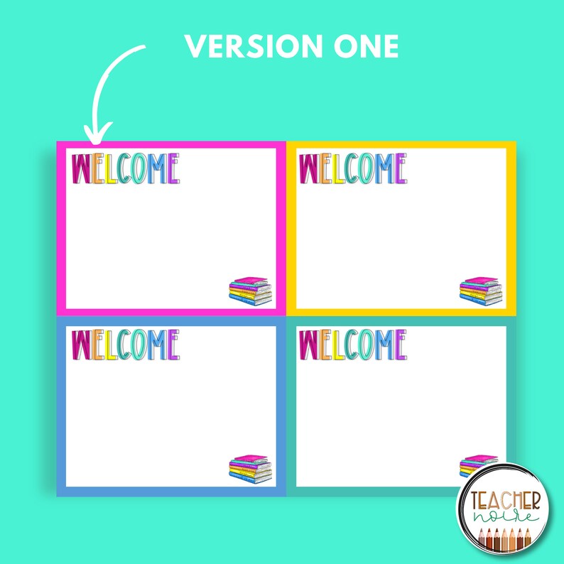 Back to School Teacher Postcard Welcome Note to New Student - Etsy