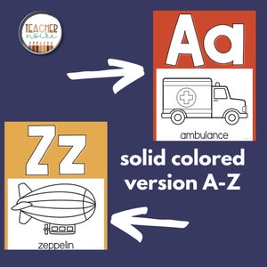 Transportation Theme, A-Z Transportation Vehicles Clipart Poster ...