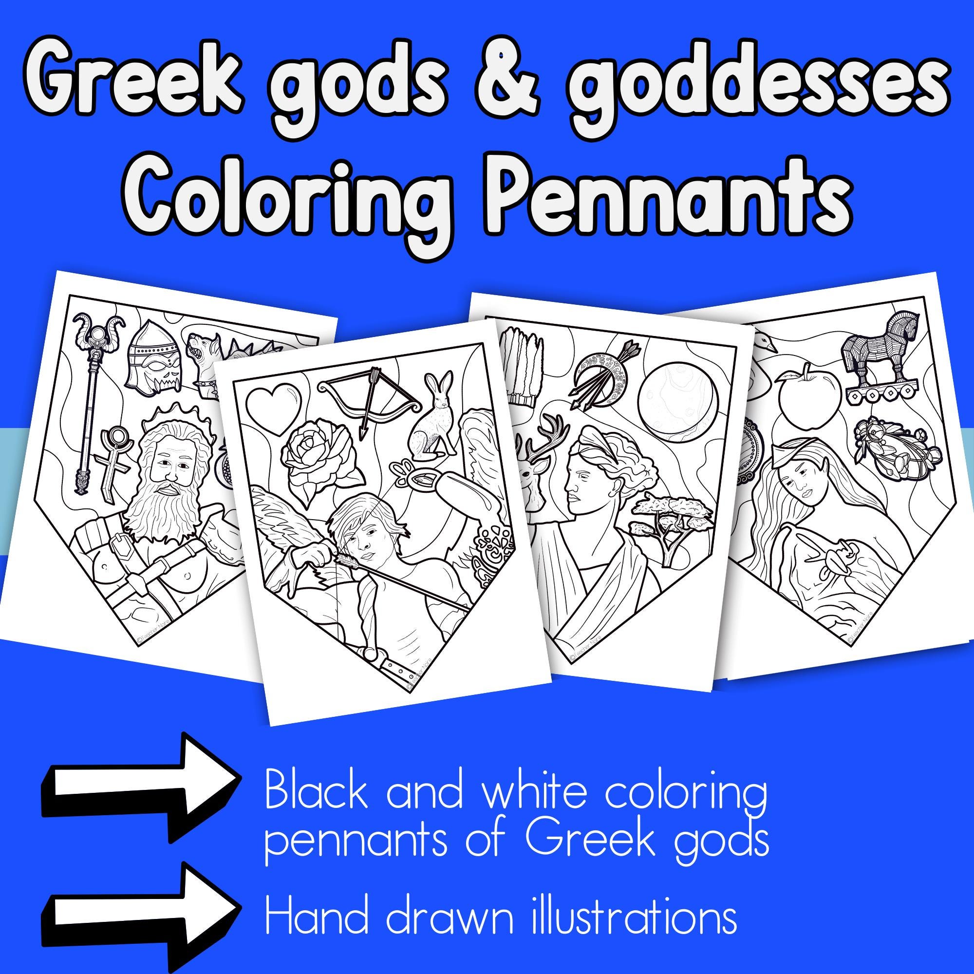 Ancient Greek Gods and Goddesses, Greek Mythology Project, Middle ...