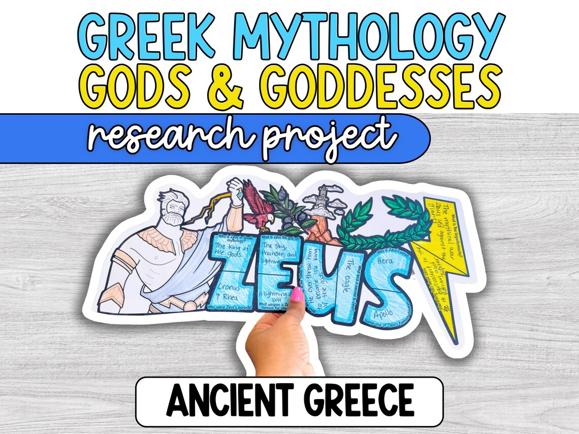 Zeus, Ancient Greek Gods and Goddesses, Greek Mythology Project, Middle ...