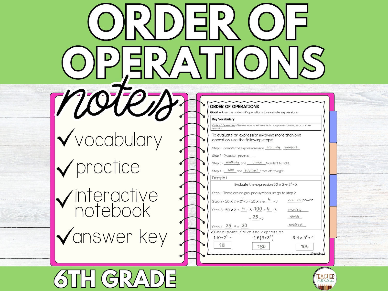 Order of Operations for Maths, Worksheet Order of Operation, PEMDAS ...