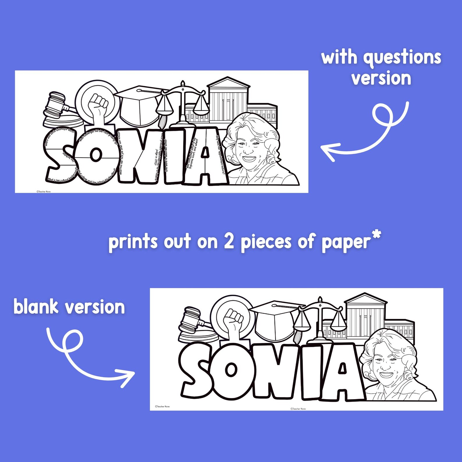 Hispanic Heritage Month Project, Sonia Sotomayor Biography Template ...