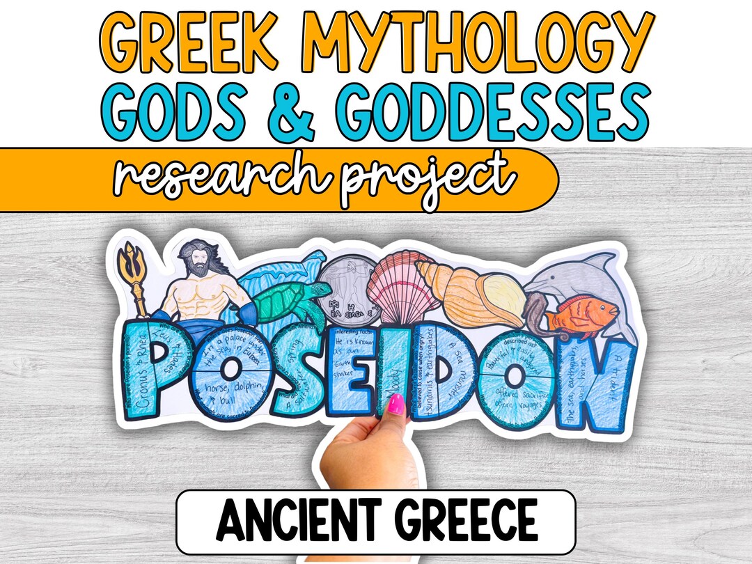 Poseidon, Ancient Greek God and Goddesses, Greek Mythology Project ...
