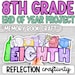 8th Grade End of Year Memory Book, Reflection Craftivity, Last Week of ...