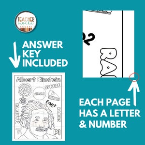 Albert Einstein for Kids, Pi Day Activity for Middle School, Pi Day ...