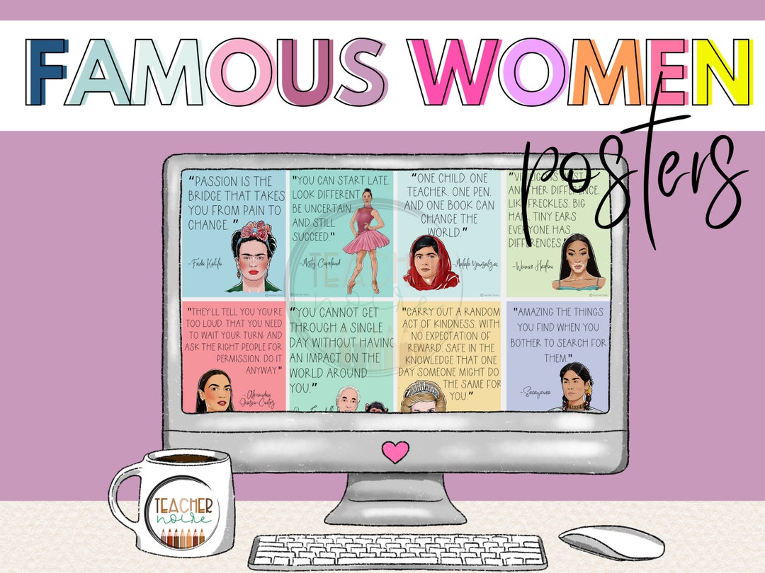 Women's History Month Posters, Women's History Month Bulletin Board ...