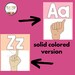 ASL (american Sign Language) Alphabet Poster, Pastel Rainbow Diverse ...