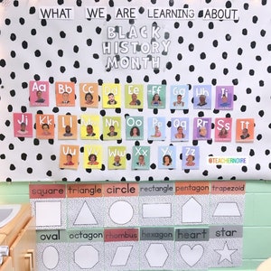 Black History Month Bulletin Board, Black History Month Alphabet Poster ...