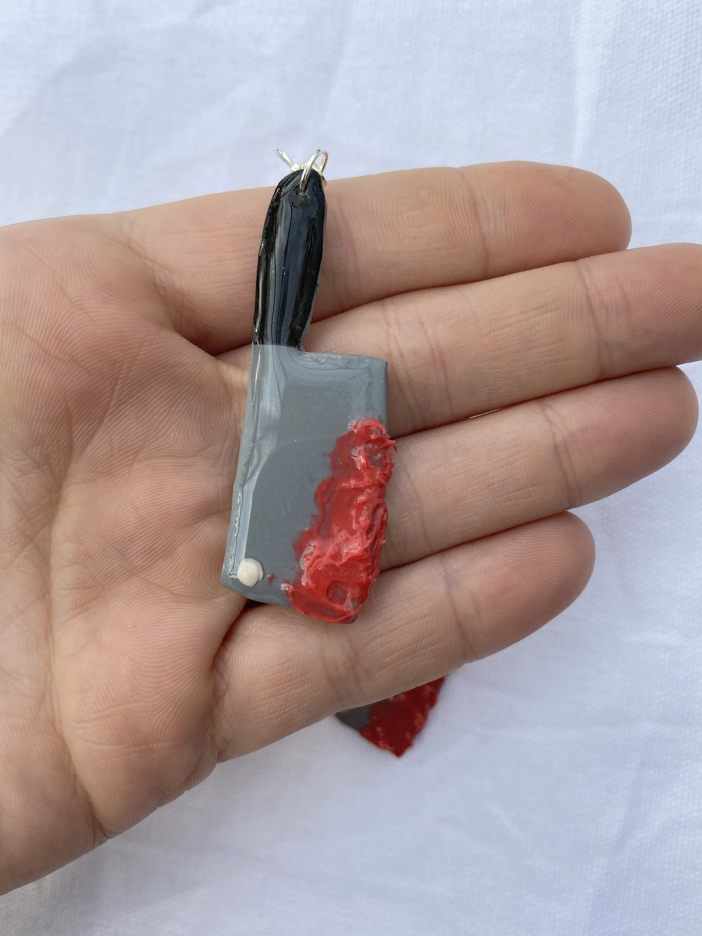 Pendientes de cuchilla sangrienta - Etsy España